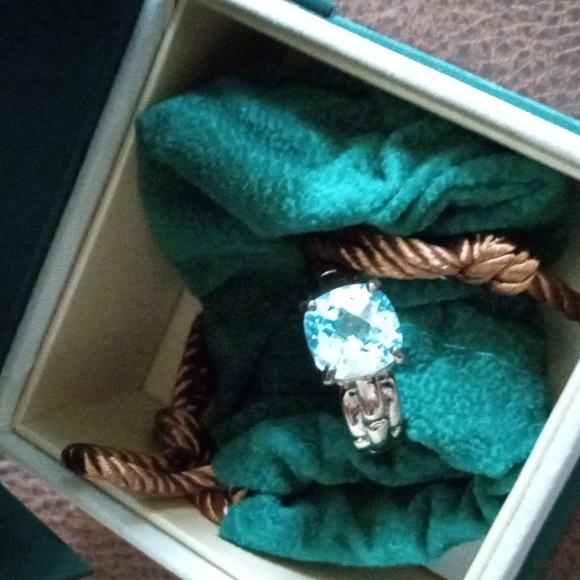JAI | Jewelry | New Jai 4ct Sky Blue Topaz Ring In Sterling Silver ...